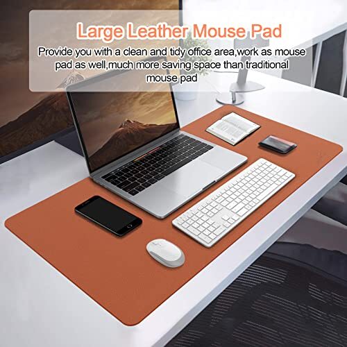 Office Desk Cover,Computer Desk Covers on top of desks,Leather Desk mat ...