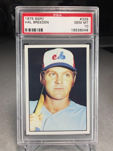 1975 SSPC Hal Breeden #329 - PSA 10 - POP 5 - Montreal Expos | eBay