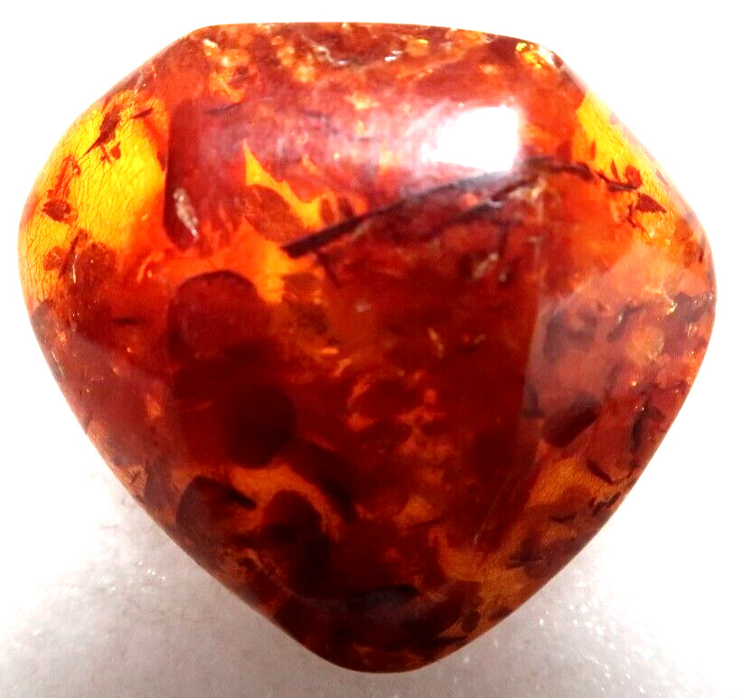 VINTAGE STUNNING HONEY COLOR BALTIC AMBER PIN BROOCH - Gem