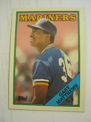 1988 Topps #156 Gary Matthews Baseball Card (GS23-28) | eBay