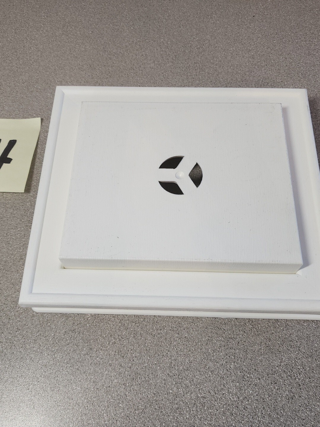 Builders Edge Top Shield Square Mounting Block 123 White | eBay