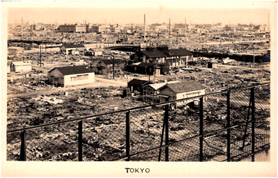 Ruins of Tokyo Japan After Fire Bombing WW2 Era 1940s Vintage Photo ...