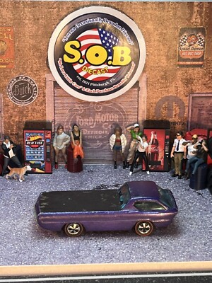 Hot Wheels Redlines 1967 DEORA Van / Pickup Truck Purple Diecast EX ...