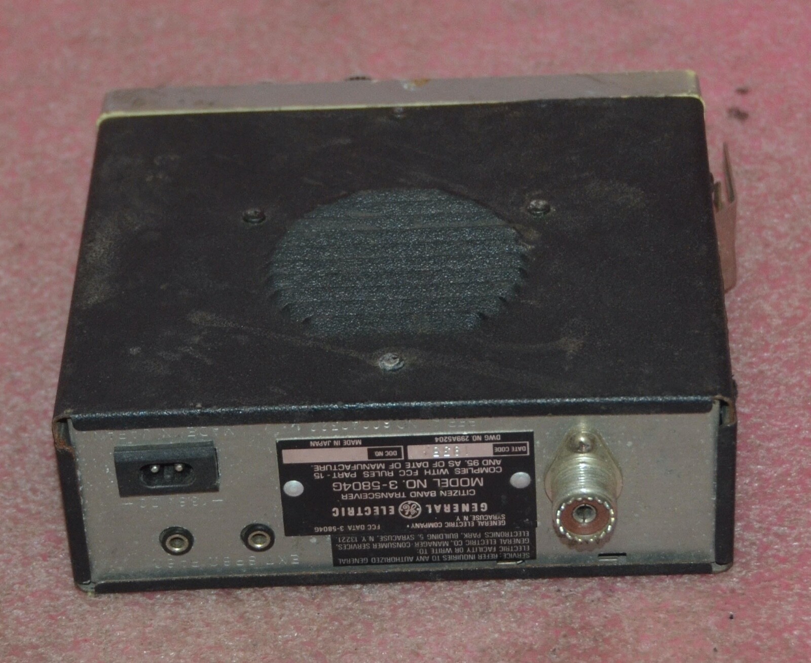 General Electric 40 Channel Citizen Band Transceiver Model 3-5804G. | eBay
