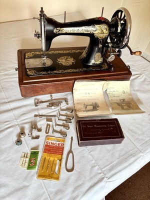 1905 Singer 15K Sphinx sewing machine, VGC, Working and case. | eBay UK