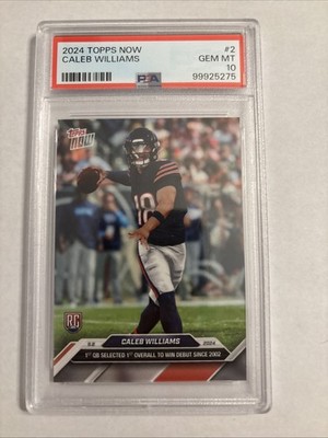 Caleb Williams ROOKIE TOPPS NOW PSA 10 INVESTMENT /28262🔥🔥🔥 | eBay