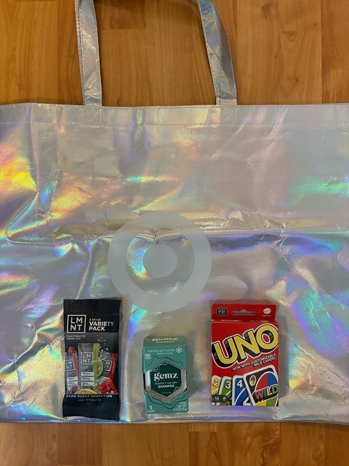 🔥Target 2025 Black Friday Limited Edition Shiny Silver Swag Tote Bag W ...