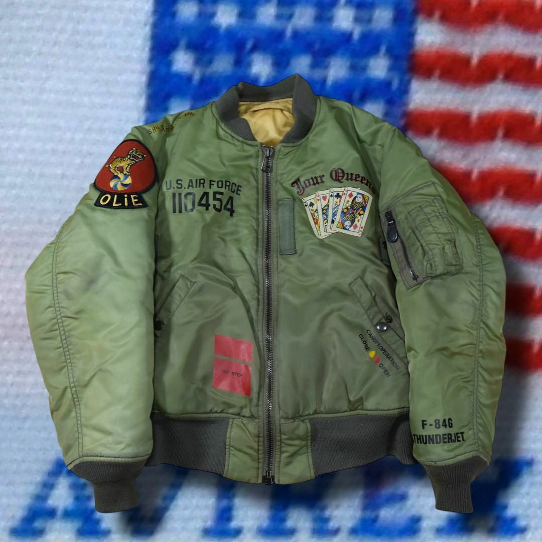 Avirex Ma-1 58Th Bomb Sq Four Queens - Gem