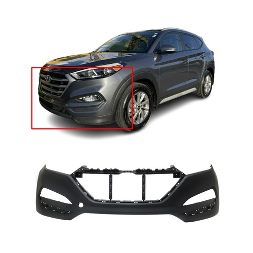 Front Upper Bumper Cover For 2016-2018 Hyundai Tucson Primed HY1014101 ...