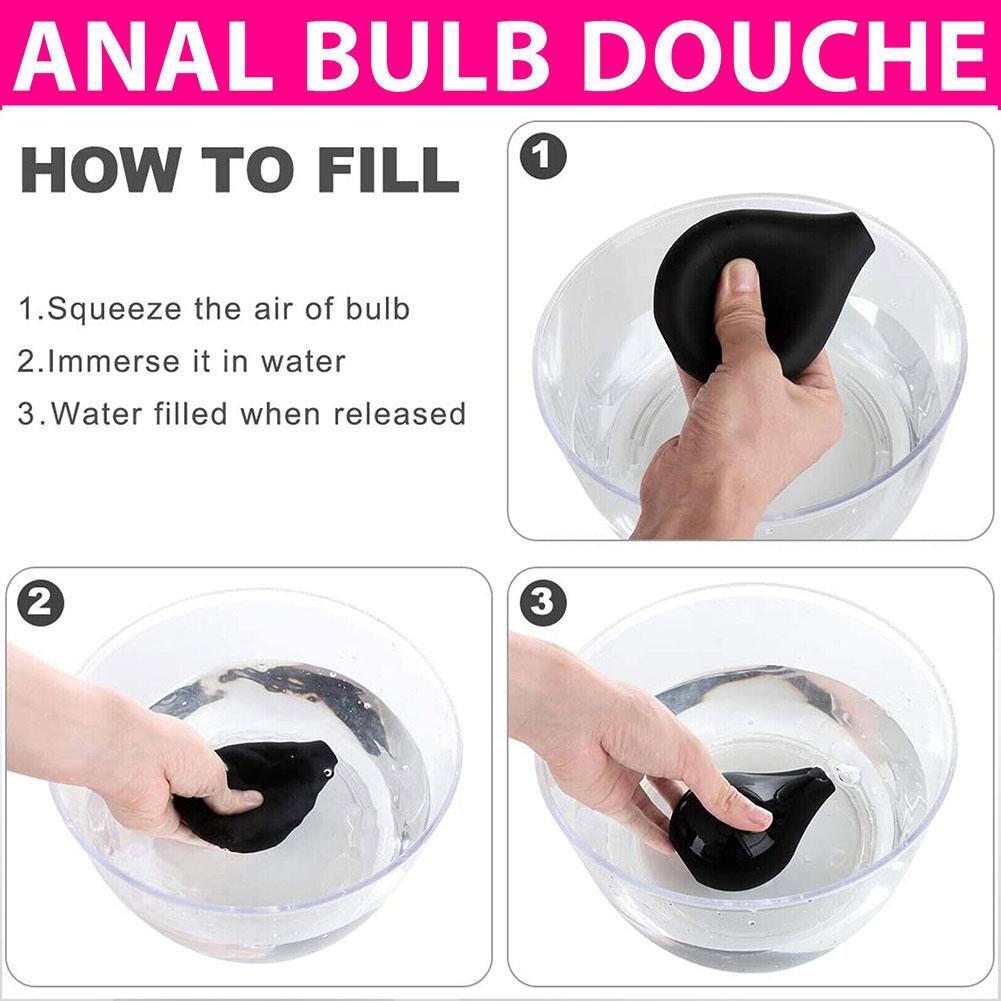 Enema Bulb Douche Vaginal Syringe Enema Bulb Douche Anal Rectal Cleaner ...