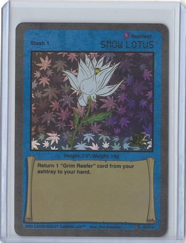 CannaBeast “Snow Lotus” Holo Card 95/114 TCG CCG Pack Fresh! | eBay