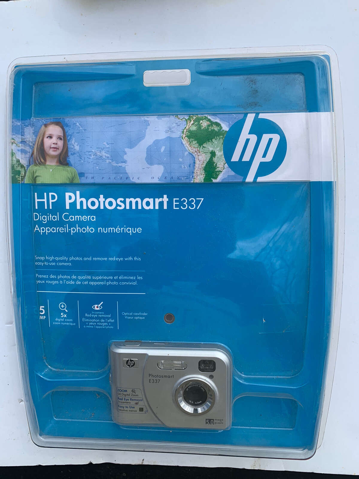 HP PhotoSmart E337 5.0MP Digital Camera - Silver for sale online | eBay