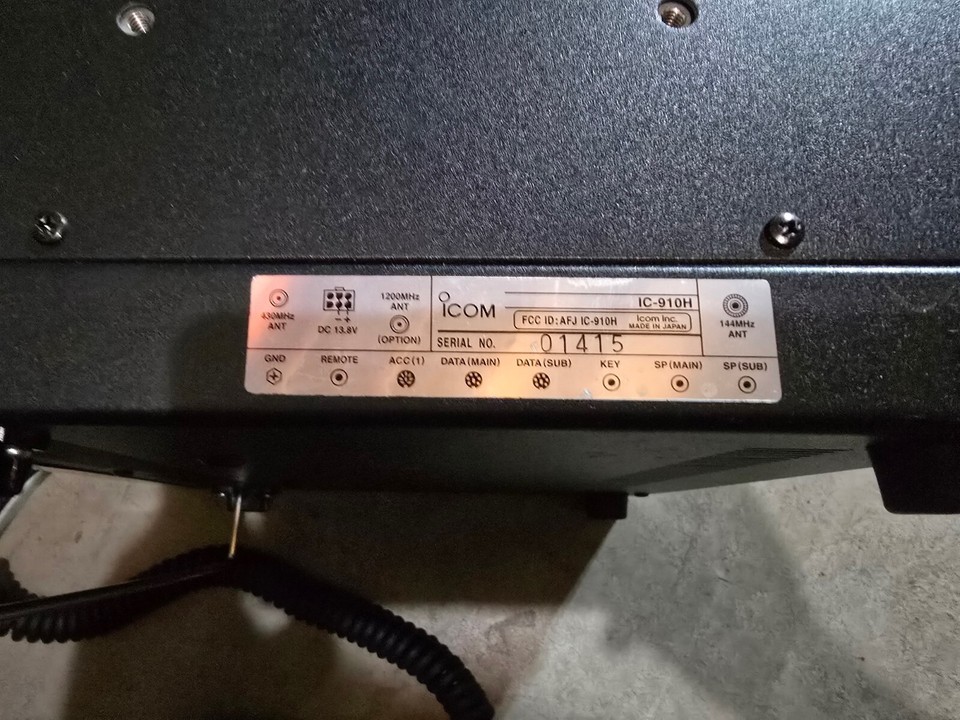 Icom IC-910H UHF VHF Multimode Amateur Radio Transceiver - Tested and ...