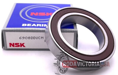NSK 61908 DDU DEEP GROOVE BALL BEARING RUBBER SEALED 6908 2RS 40x62x12 ...