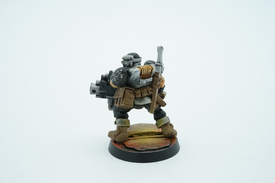 Warhammer 40k Space Marine Scout Heavy Bolter vintage metal miniature ...