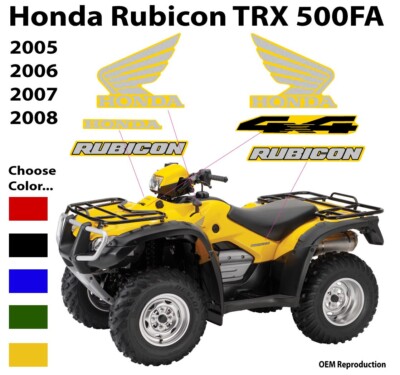 Honda Foreman Rubicon Decal Kit Sticker Mark Emblem 2005 2006 2007 2008 ...