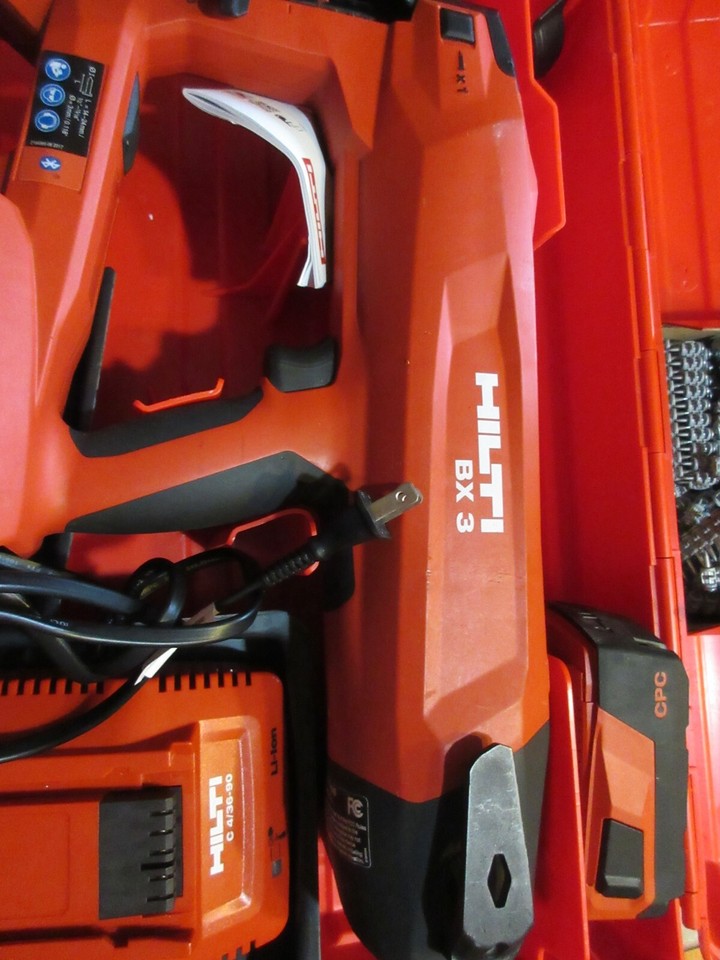 Hilti BX3 02 Battery Actuated Fastening Nail Gun, 4.0 Battery, w ...