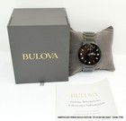Bulova Men's Quartz Watch with Diamond Dial Edge to Edge Crystal Black ...