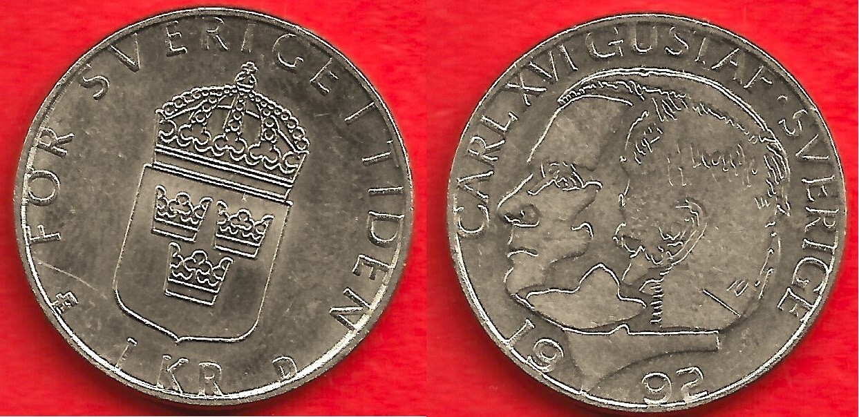 SUEDE . 1 KRONA 1992 . SPLENDIDE / A. UNC | eBay