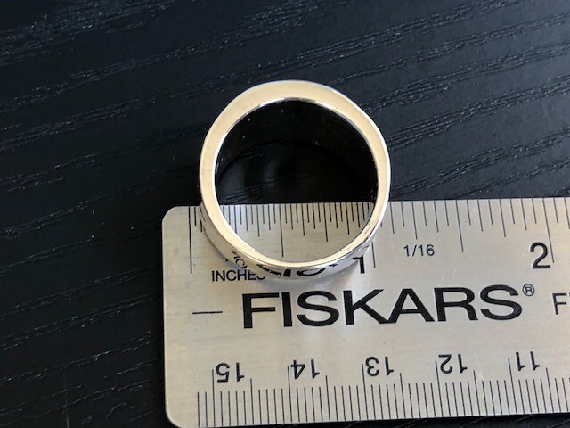 Hansome Wide Windows Ring Orange Red Fire Opal Blue Rings men's 12 SEE ...