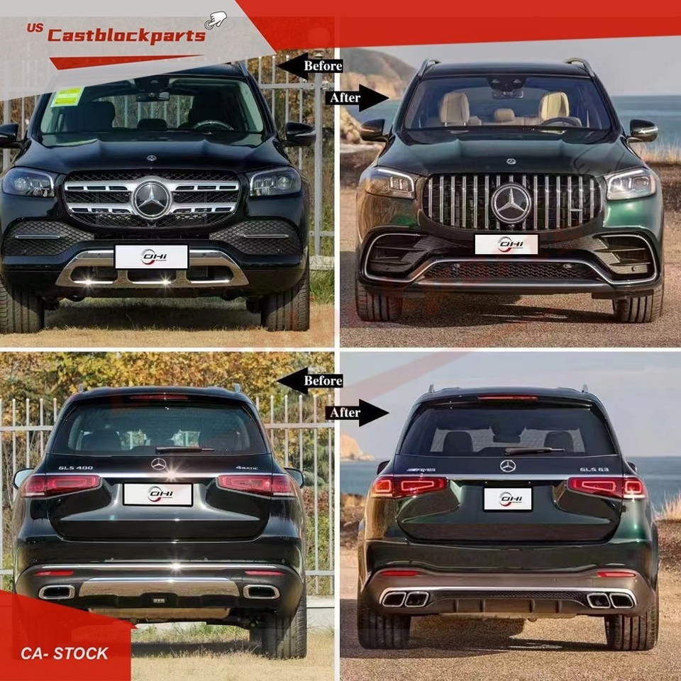 Body Kit For MERCEDES BENZ GLS X167 GLS63 AMG 2020 2021 Front Rear ...