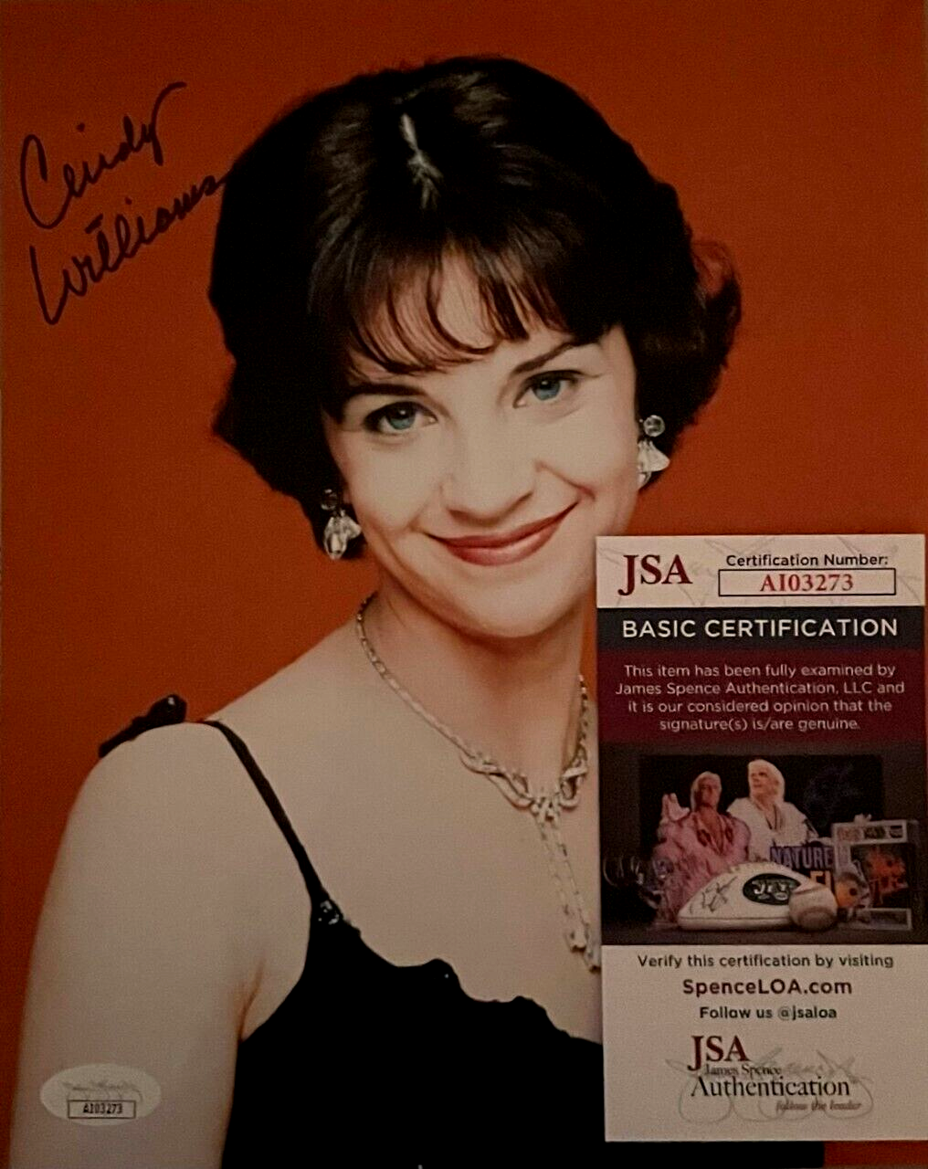 Cindy Williams Laverne & Shirley Original 8X10 Autographed Photo w/JSA ...