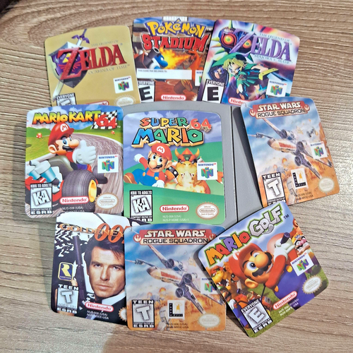 Nintendo 64 Laminated Replacement Labels, ANY Game, Your Choice, or ...