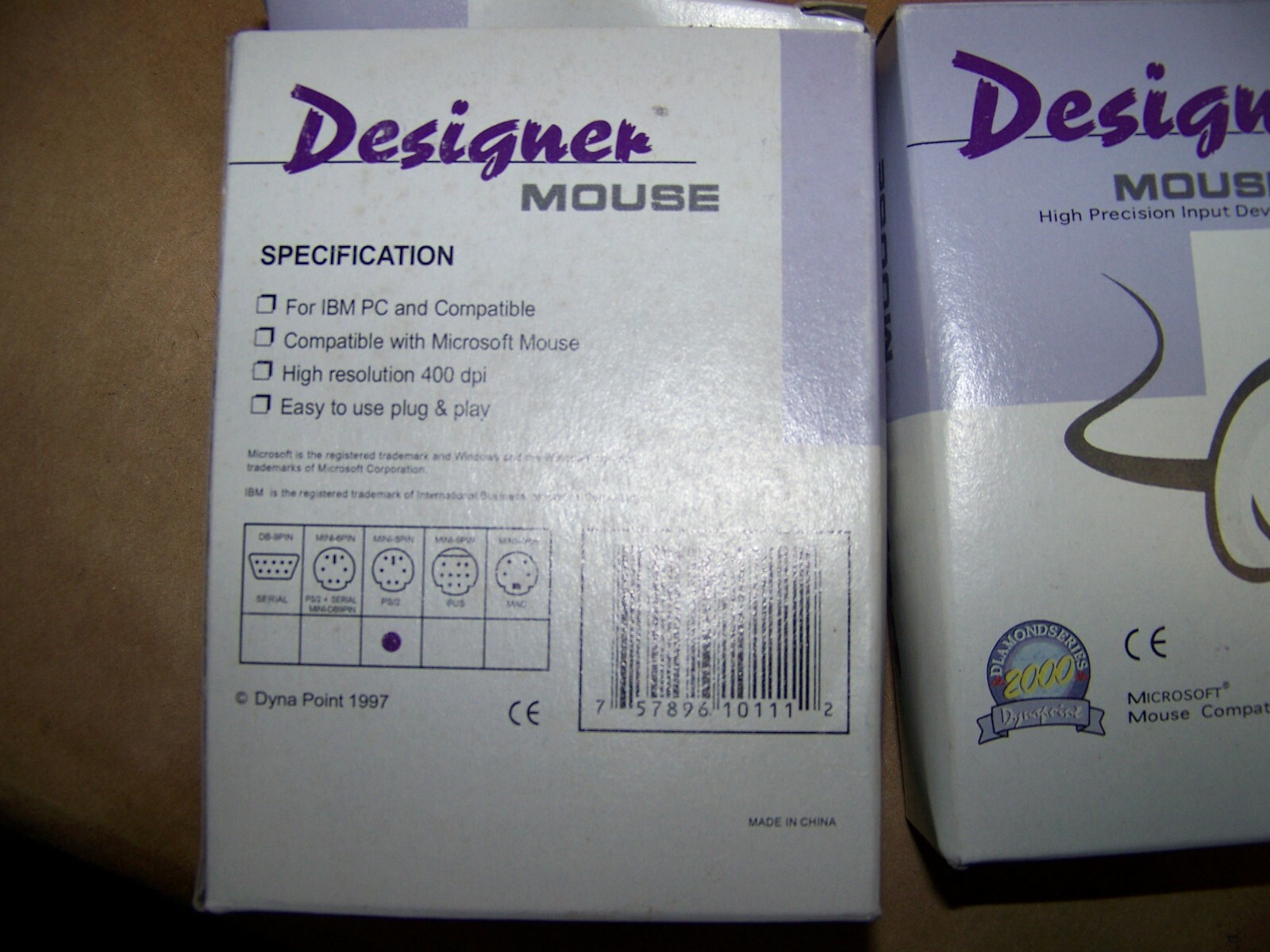 Vintage Dyna Point Designer Mouse Model H1025 New in Box lot of 2 ...