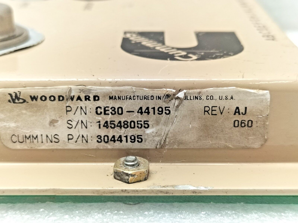 WOODWARD CE30-44195 SPEED CONTROL MODULE / CUMMINS 3044195 | eBay