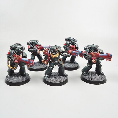 Warhammer 40k Army Space Marines Dark Angels Primaris Hellblasters x5 ...
