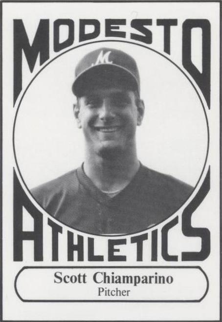 1988 Frank Chong Modesto A's - Scott Chiamparino #8 (RC) for sale ...