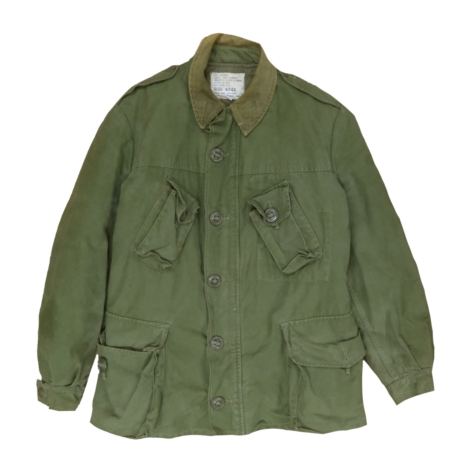 Vintage OG 107 GS MK II Combat Coat Size 6742 Green C… - Gem