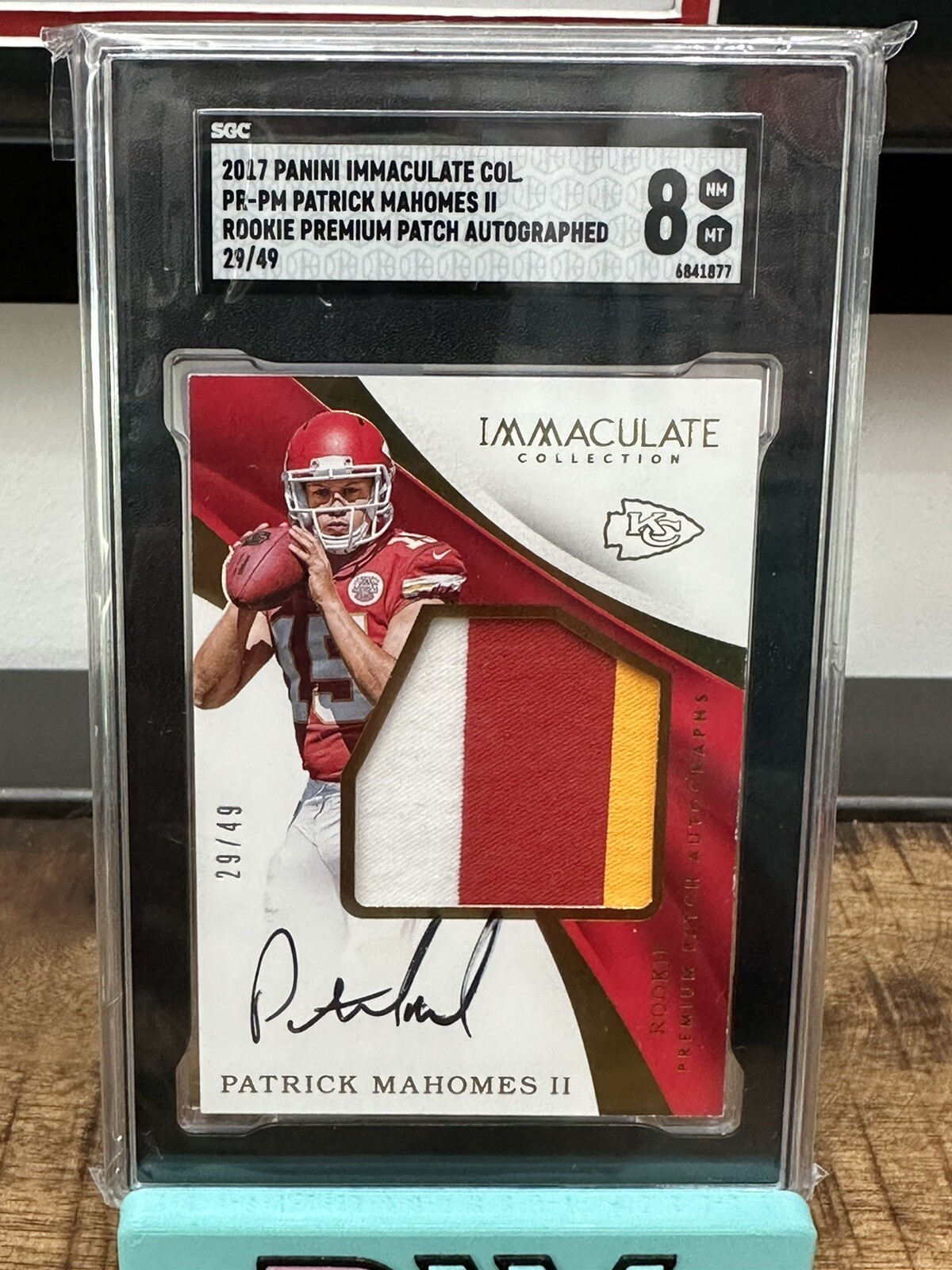 2017 Immaculate Patrick Mahomes Rookie Auto 3-Color Patch TRUE RPA SGC ...