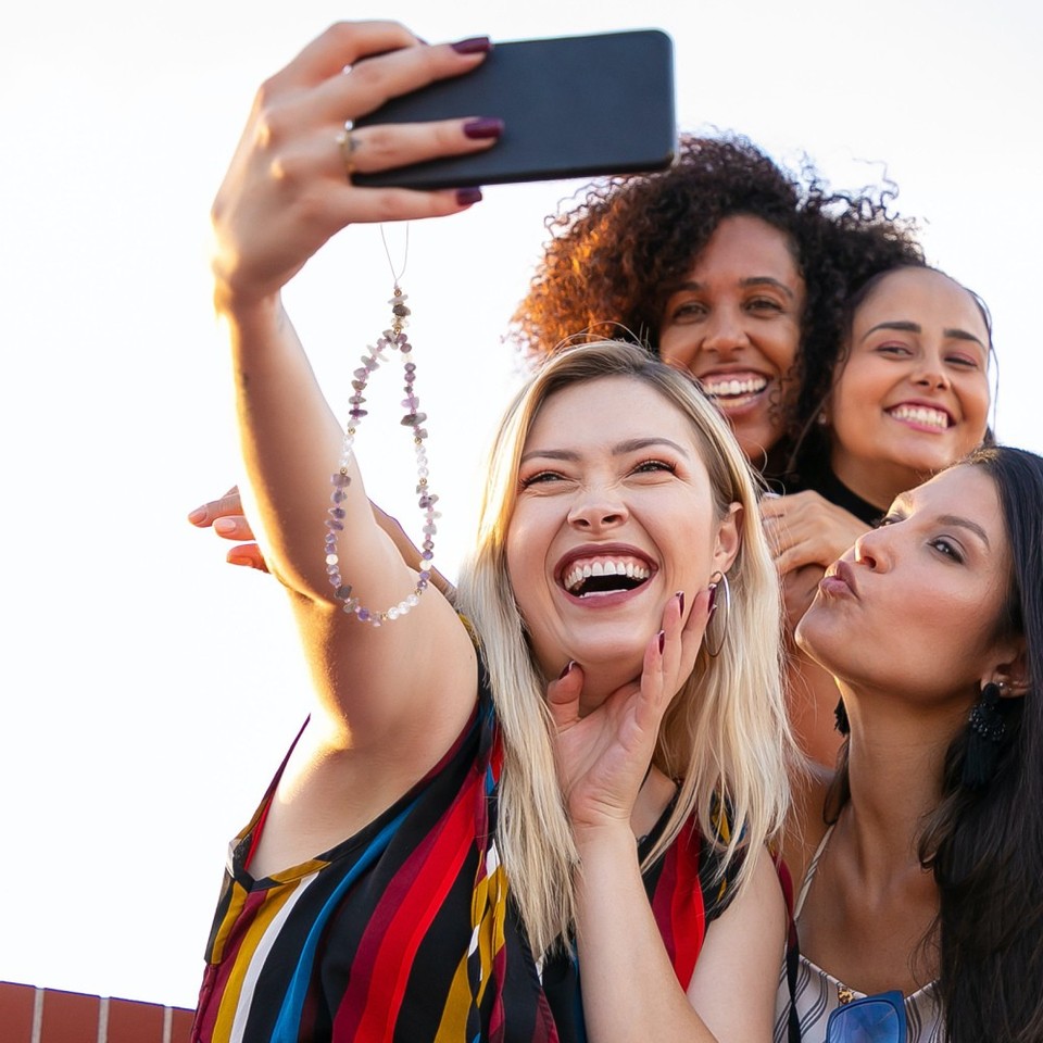 Set of 5 Pearl Mobile Phone Chain Dangle Charms Lanyard Cell Strap ...