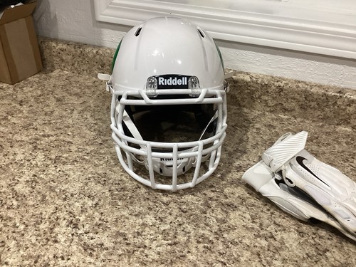 Riddell Speed Football Helmet White - Oregon Ducks TEAM ISSUE XL. With ...