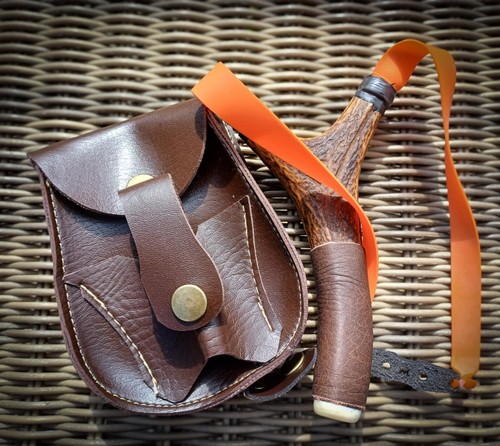 Bespoke Red Deer Antler Catapult/slingshot With Pouch | eBay UK