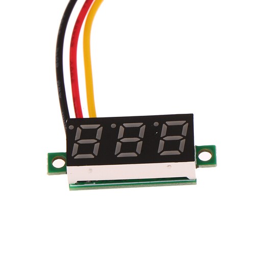 1Pc 0.28 Inch DC LED Digital Voltmeter Adjustable DC 0-100V Voltage ...