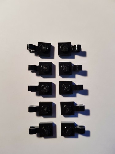 LEGO® 10 x 61252 Platte 1 x 1 mit Horizontal Clip schwarz 4517925 (IGB ...