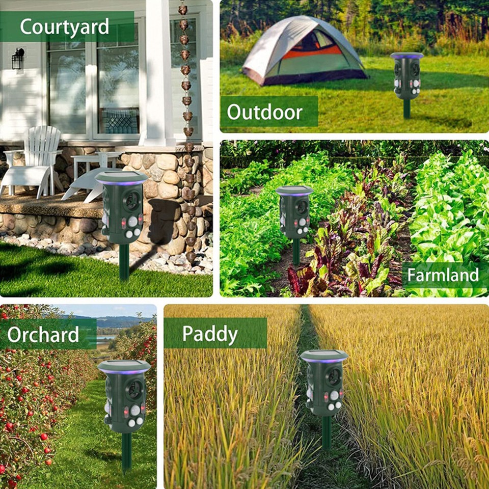 Ultrasonic Mice Scarer Effective Bird Repellents for Outdoor Garden ...