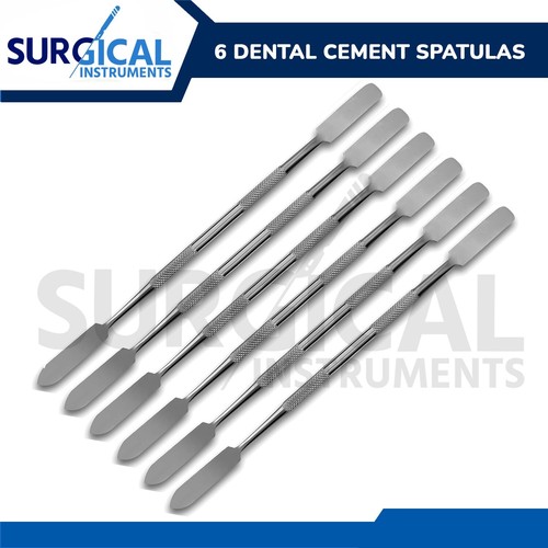 6 Dental Cement Lab Spatulas Mixing Modelling Restorative Double Ended ...
