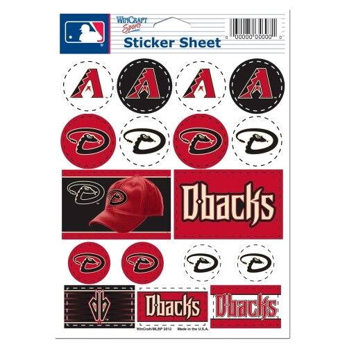 Arizona Diamondbacks Vinyl Die-Cut Sticker Set / Decal Sheet *Free ...