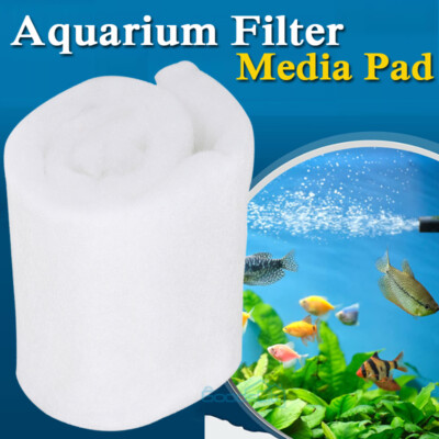 1 ROLL White AQUARIUM FILTER MEDIA PAD FILTER FIBER FLOSS DURABLE AND ...