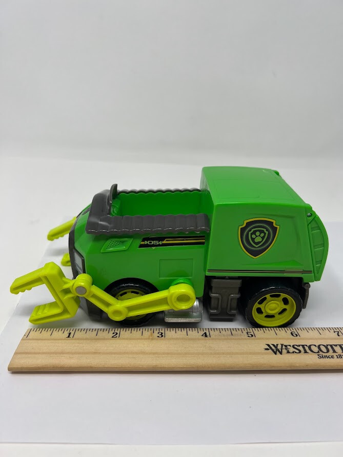 Paw Patrol Rescue Pup Rocky Recycle Truck Vehicle Figures 3pc Lot | eBay