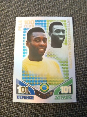UK Topps Match Attax 2010 World Cup - Pele - Hundred 101 100 Club Card ...