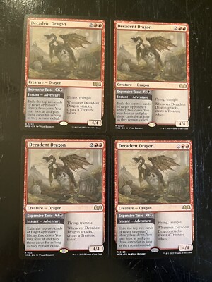 Decadent Dragon X4X NM/M Wilds of Eldraine WOE Magic Gathering MTG | eBay