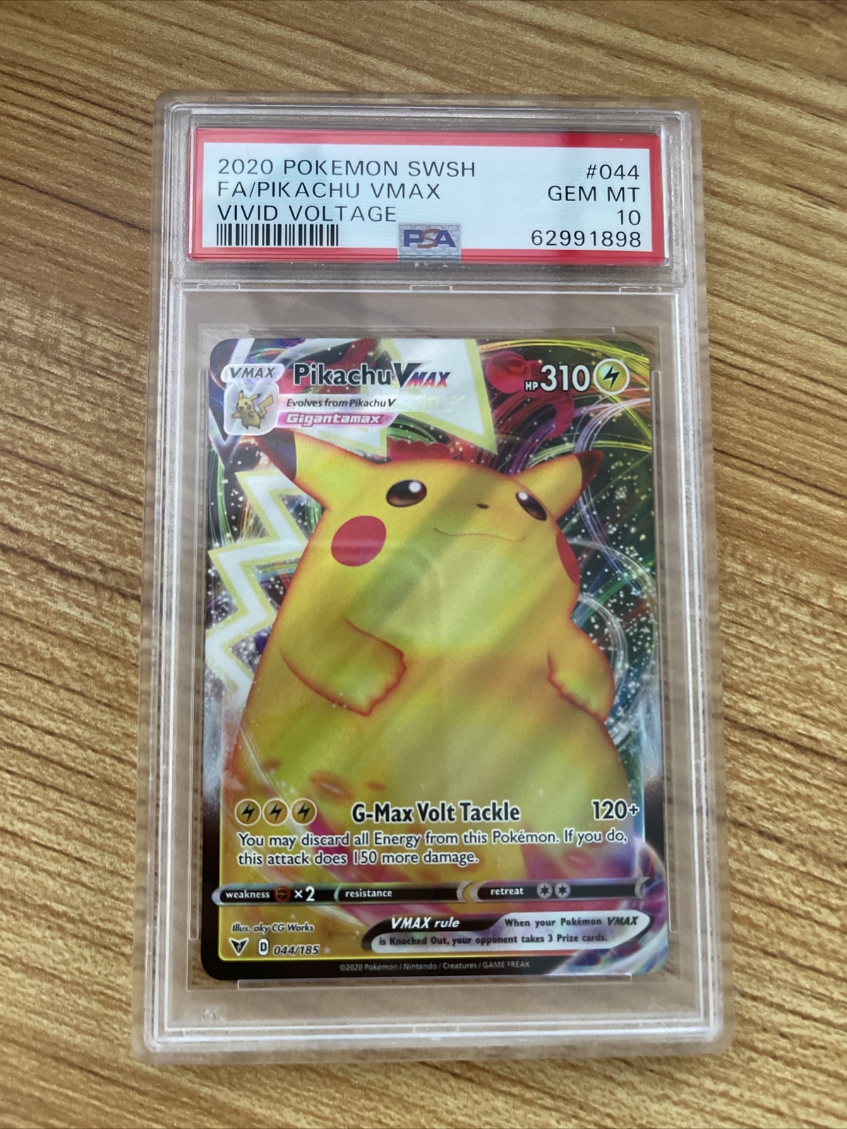 Pikachu VMAX 2020 Sword & Shield: Vivid Voltage #044/185 Holo Price ...