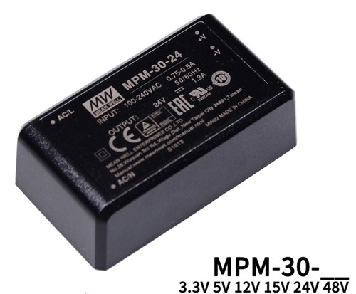 MPM-30 Switching Power Supply 30W 5/12/15/24V/48V Medical Solder Point ...