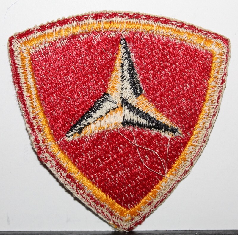 USMC US Marine Corps WW II Third 3rd Marine Division Full Color Patch ...