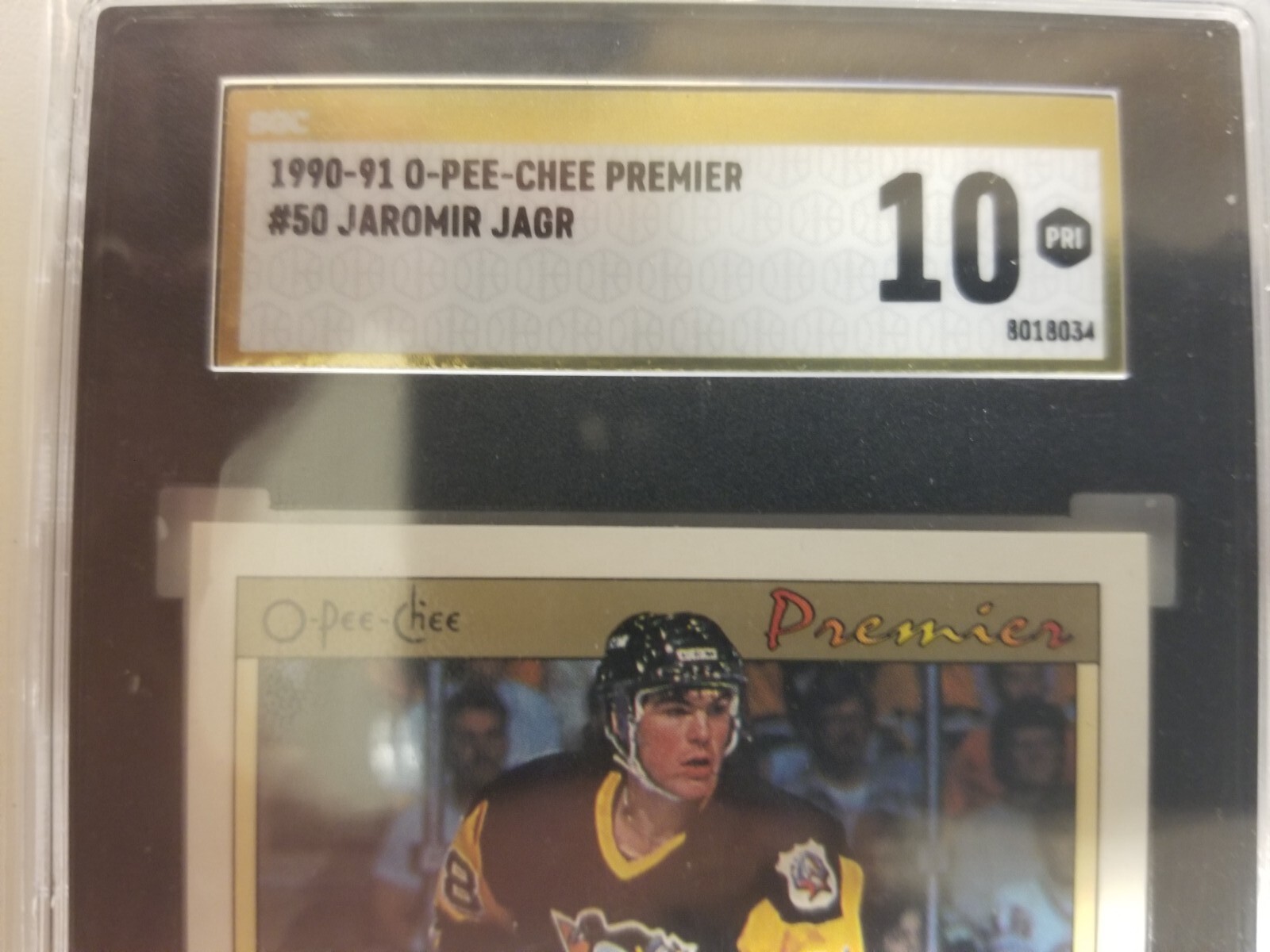 1990-91 OPC Premier Jaromir Jagr #50 SGC Gold Label Pristine 10 🔥! POP ...