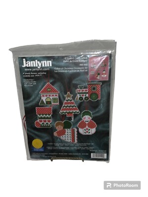 Janlynn Colors of Christmas 6 Ornaments Counted Cross Stitch Kit 41-102 ...